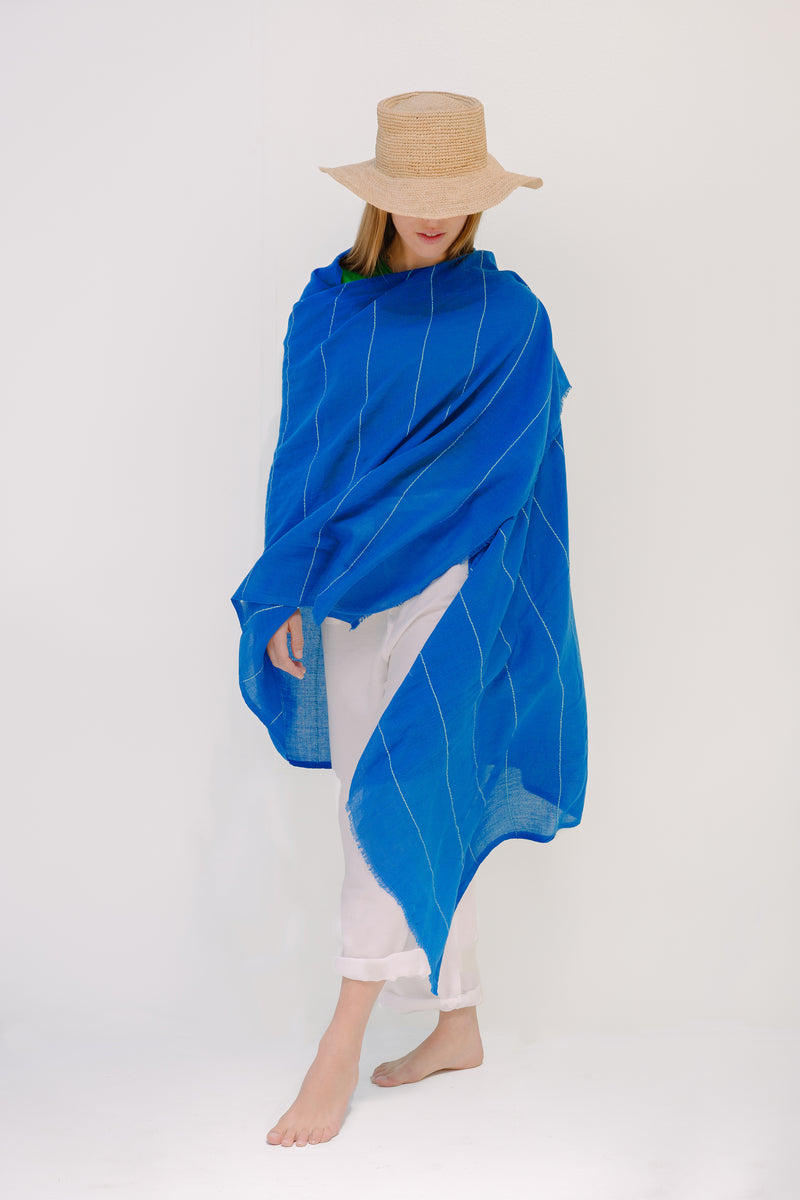 Insect-Repellent Wrap — Camellia in Azure – Shoo For Good