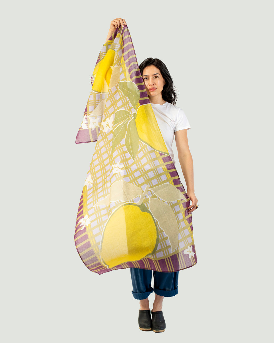 Insect-Repellent Scarf—Lemons and Lilacs – Shoo For Good